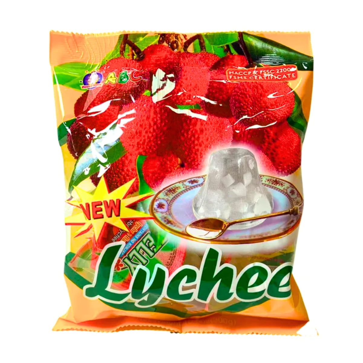 Mini Gelatina Sabor Lichia com Coco Mini Fruit Bites – 300 gramas - Hachi8