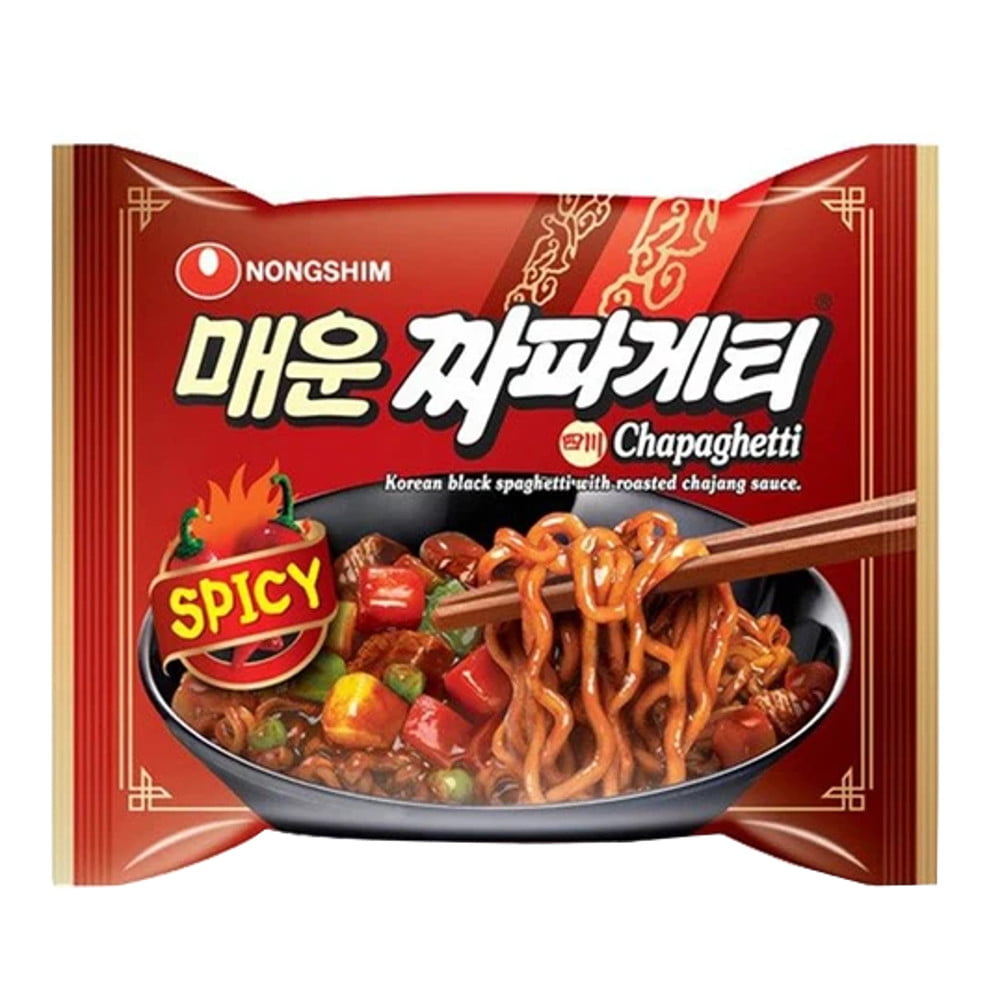 Kit Lamen Coreano Chapagetti Spicy Picante Nongshim - 5 Pacotes - Hachi8