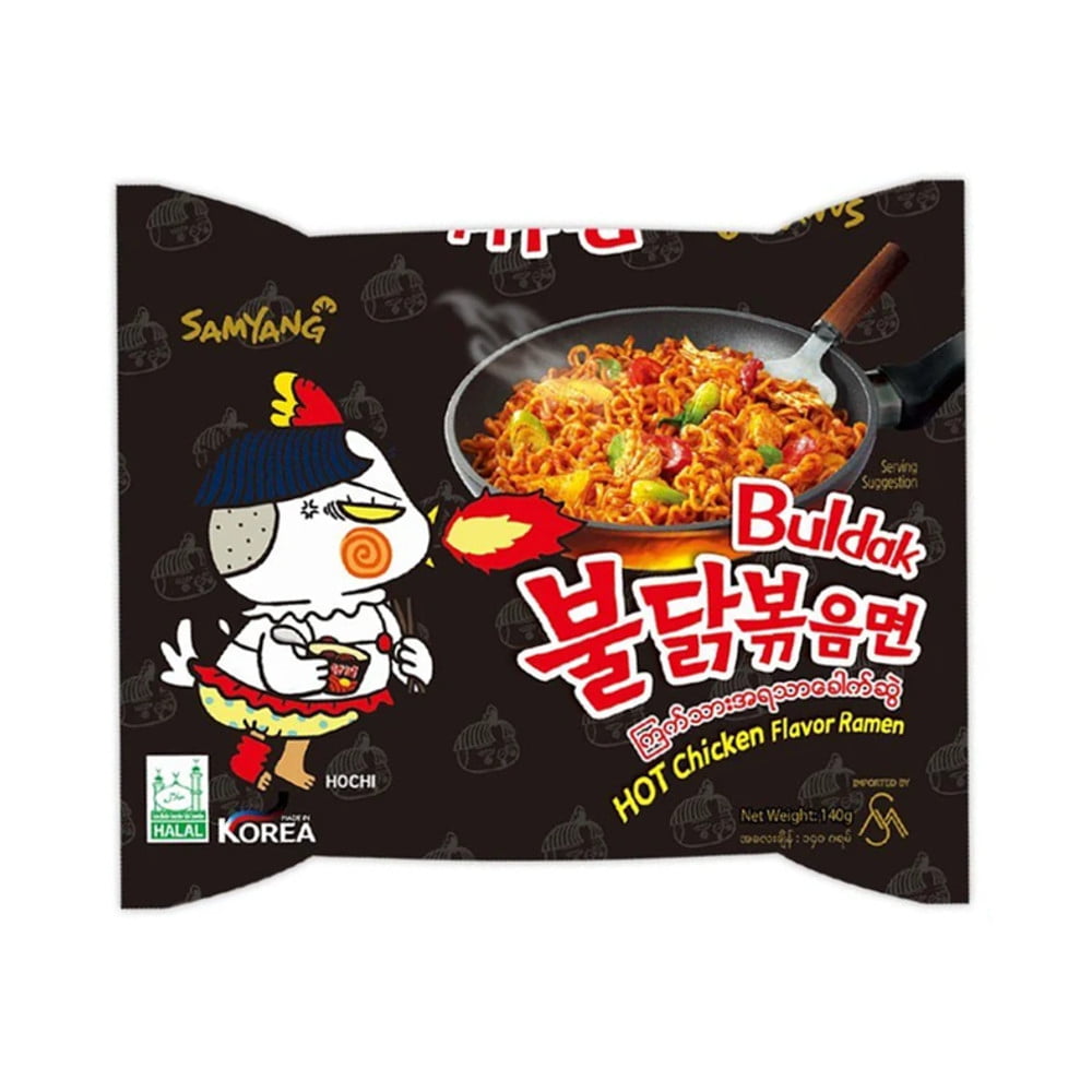 Kit Lamen Coreano Super Apimentado Buldak Hot Chicken Flavor Ramen 140g ...