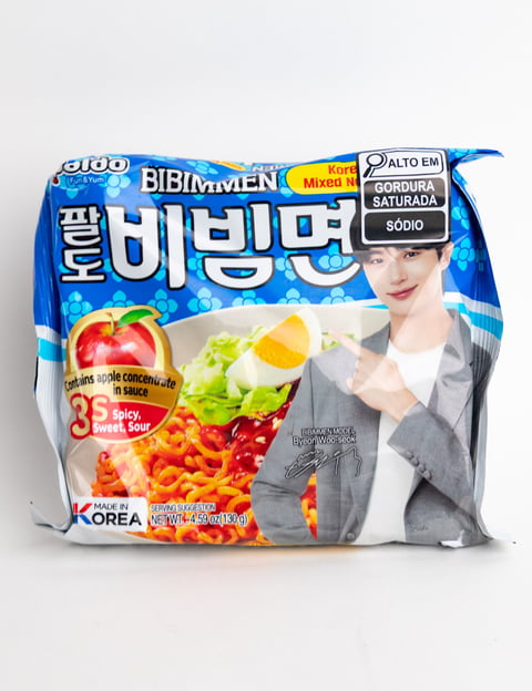 Macarrão Instantâneo Coreano Bibim Men Frutos do Mar Picante e ...