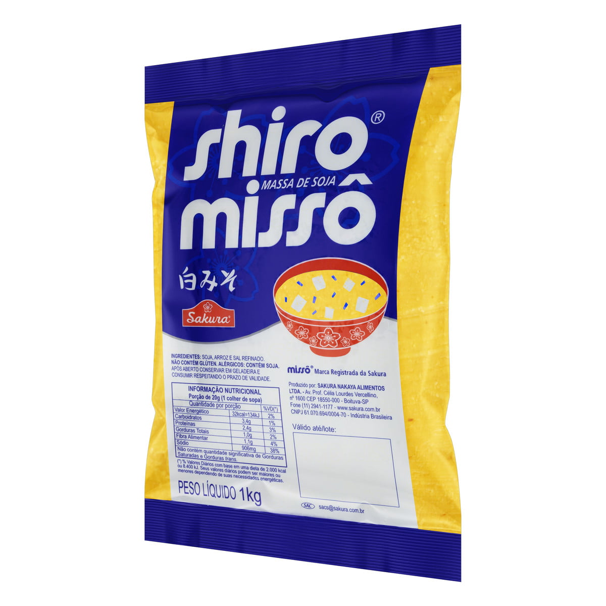 Massa de Soja Missô Shiro Sakura - 1 Kg - Hachi8