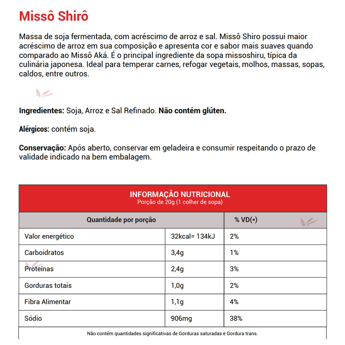 Massa de Soja Missô Shiro Sakura - 500 Gramas - Hachi8