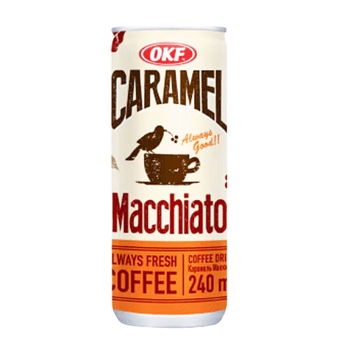 Kit Café Ao Leite Lata Okf Coreano Gelado Quente - 5 Sabores - Hachi8
