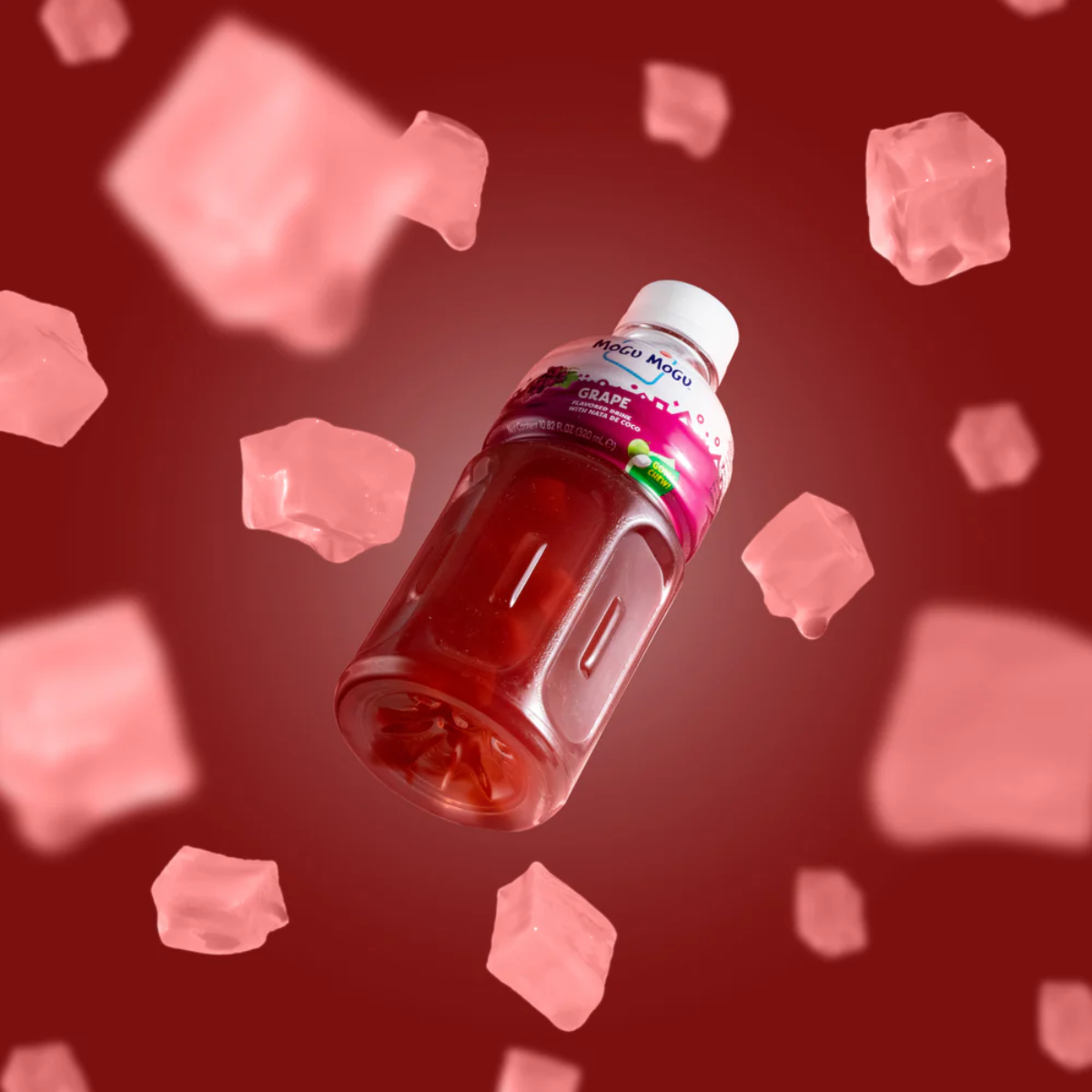Suco de Uva com pedaços de Nata de Coco Mogu Mogu – 320 mL - Hachi8