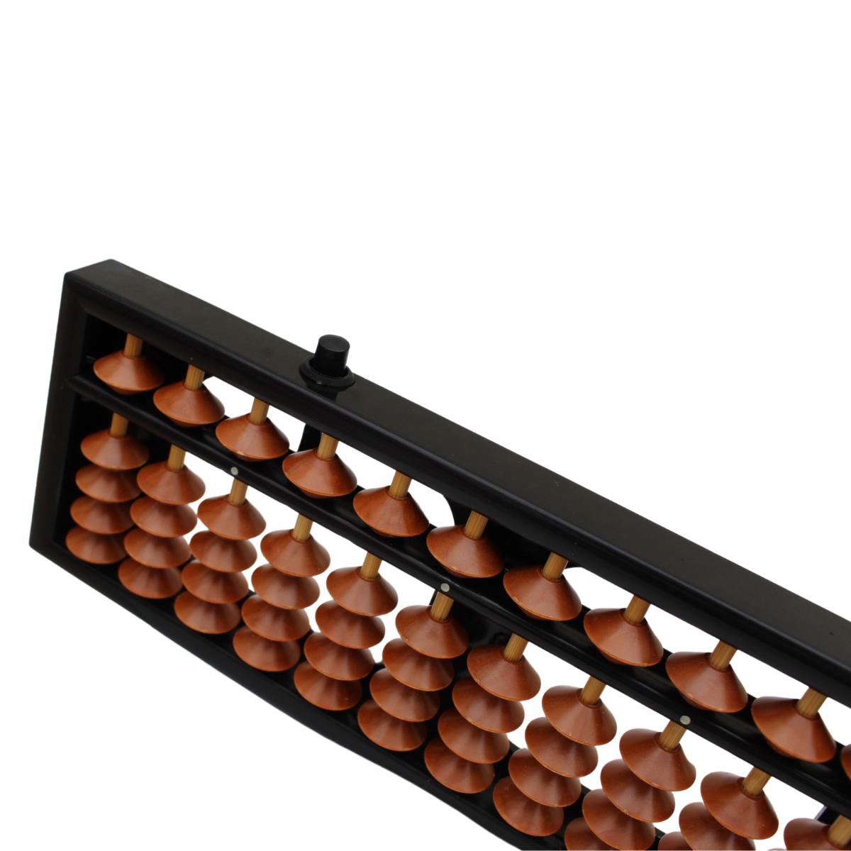 Soroban Ábaco Contador Calculadora Japonês com botão Zerador Marrom - 23 Dígitos - Hachi8