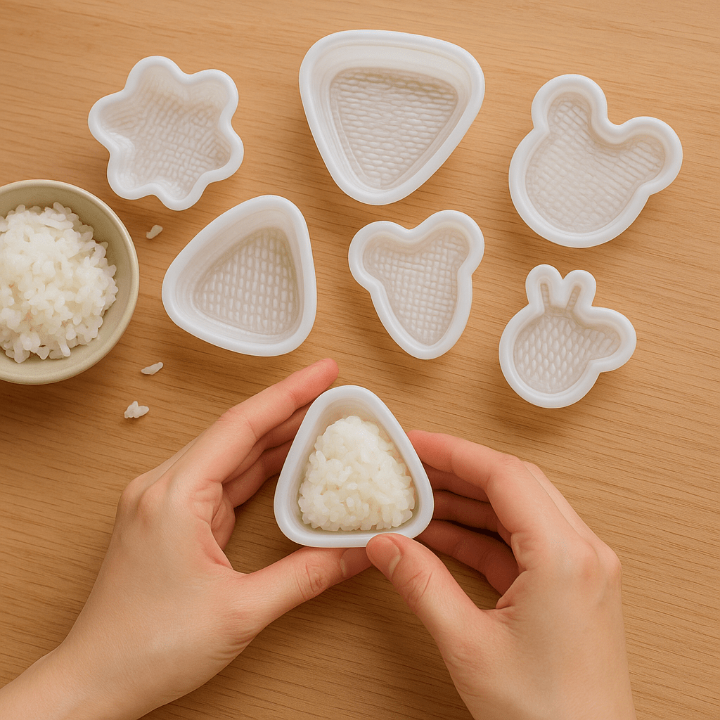 Formas para Onigiri Bolinho de Arroz - 7 Modelos Diferentes - Hachi8